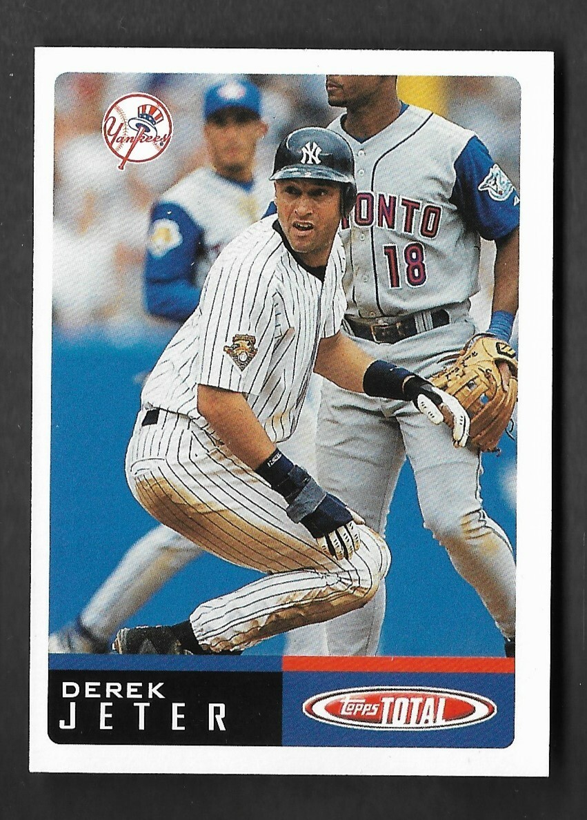 DEREK JETER 2002 TOPPS TOTAL YANKEES TEAM CHECKLIST !! CARD #TTC20 HOF ...