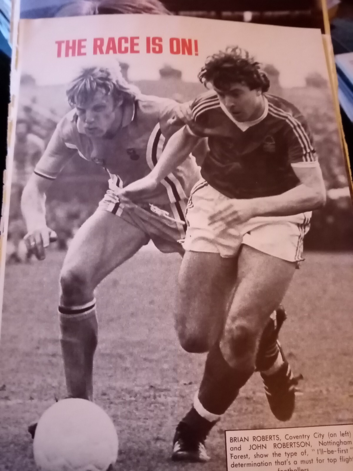 Xm54 Ephemera 1979 Football Picture Brian Roberts John Robertson | eBay UK