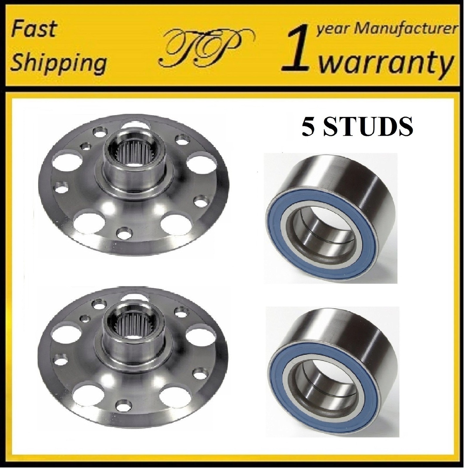 REAR Wheel Hub & Bearing For 2001-2005 MERCEDES-BENZ C240 (PAIR) | eBay
