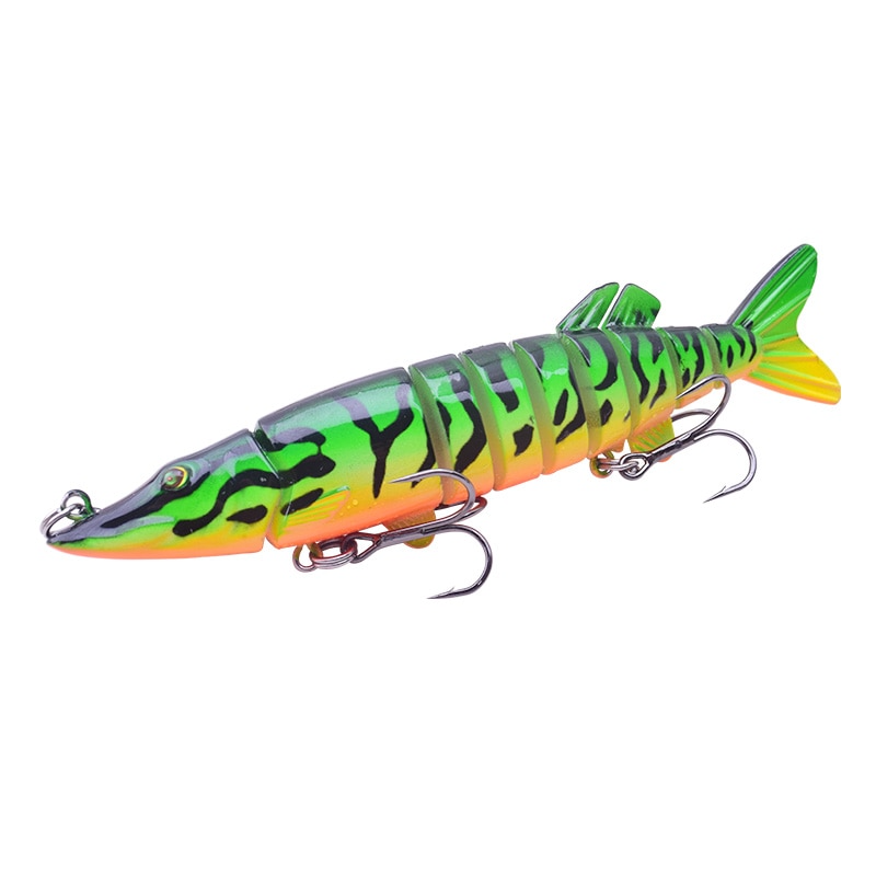 Artificial Pike Lure Multi Jointed Bait 12.5cm 22g Lifelike Crankbaits ...