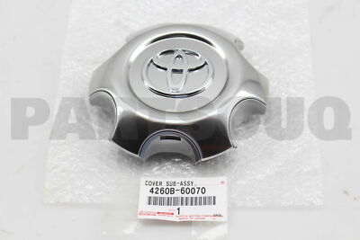 4260B60070 Genuine Toyota ORNAMENT SUB-ASSY, WHEEL HUB(FOR FRONT) 4260B ...