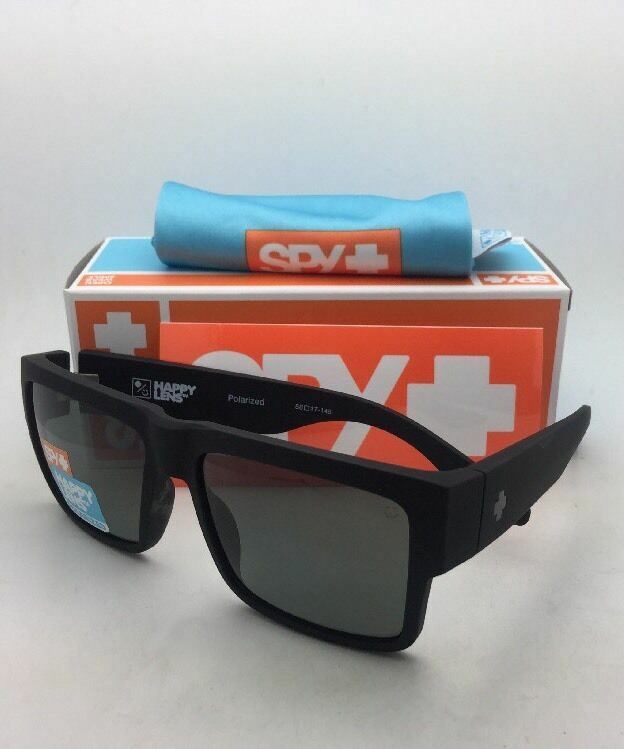 SPY OPTIC Polarized Sunglasses CYRUS Soft Matte Black Frames HD Plus ...
