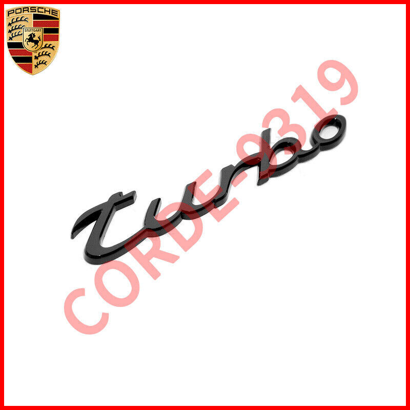 New Gloss Black PORSCHE Panamera Turbo Letters Rear Badge Emblem Look ...