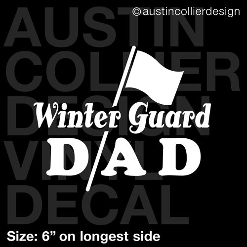 6" WINTER GUARD DAD vinyl decal car truck window laptop sticker ...