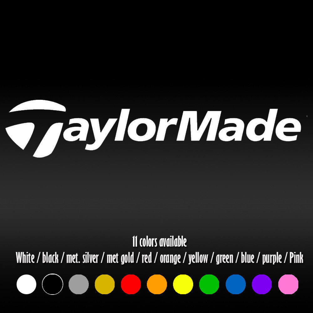 7" Taylormade Golf Car Laptop Window Bumper Diecut Vinyl Decal sticker ...