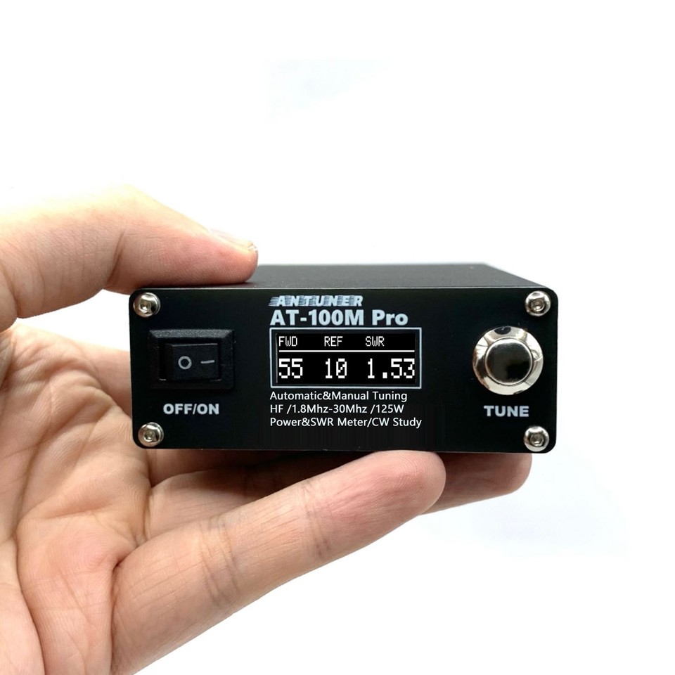 AT-100M Pro Universal Antenna Tuner Automatic and Manual for YAESU/ICOM ...