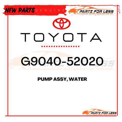 G9040-52020 TOYOTA GENUINE PUMP ASSY, WATER G904052020 NEW OEM | eBay