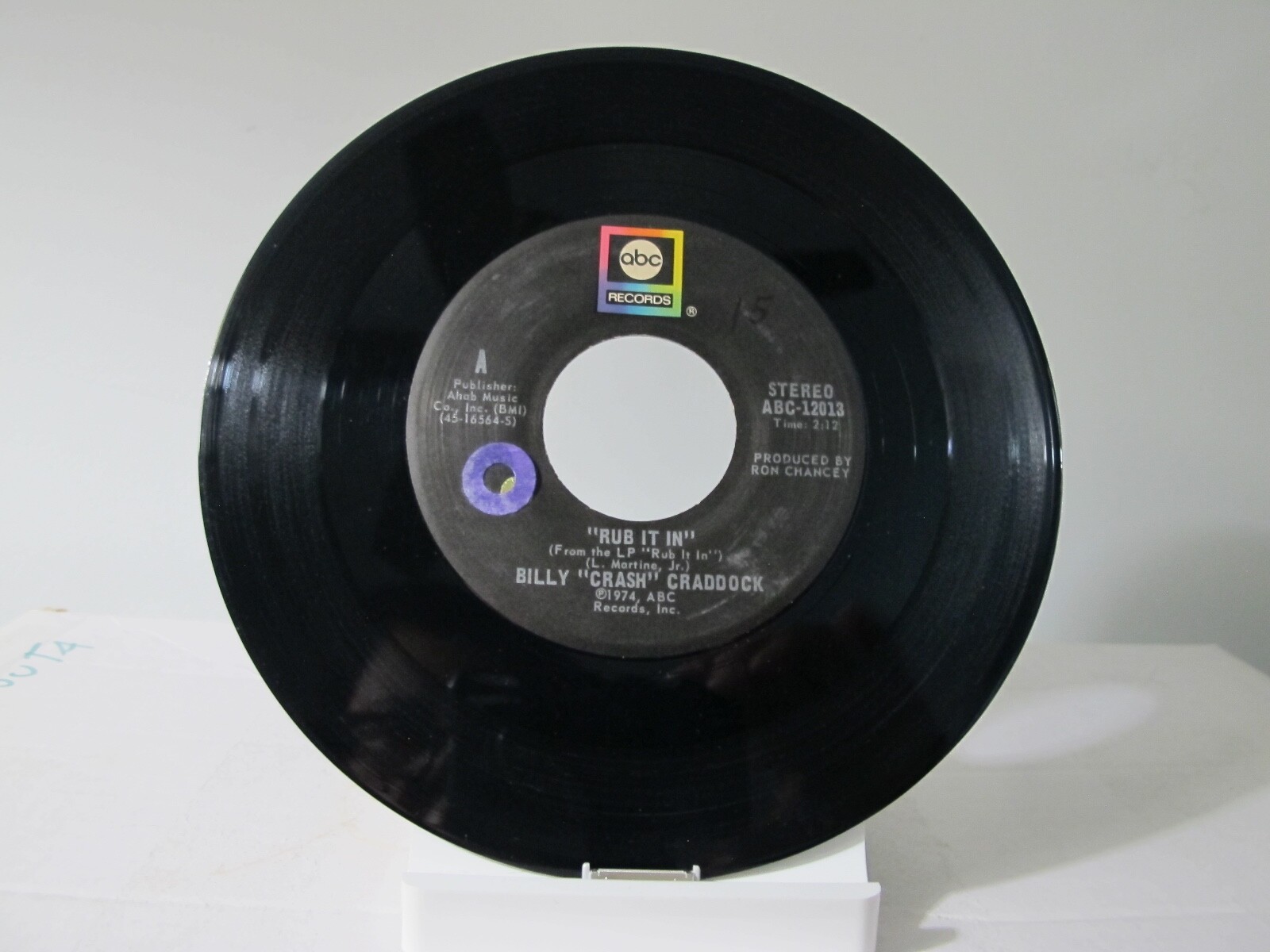 45 RECORD - BILLY CRASH CRADDOCK - RUB IT IN | eBay