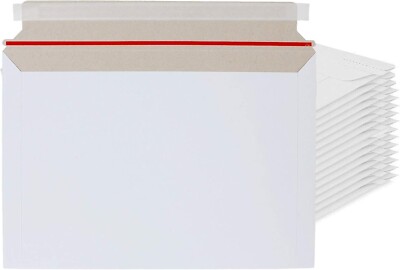 100 Pack 12.75 X 9″ Rigid Paperboard Mailers Stay Flat Photo Document ...