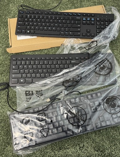 Lot of 3 different Dell Keyboards still in plastic, new. Free Shipping ...