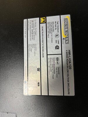 Lutron Homeworks 4 Series HWI-LV24-120, 4 Series Rough-in Low Voltage ...