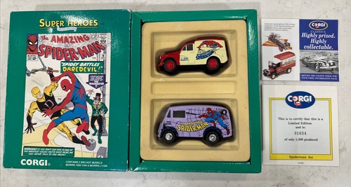 MARVEL SUPER-HEROES Limited Edition CORGI Spider-Man Vans 1654/5000 ...