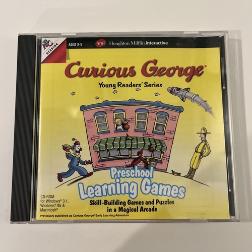 Curious George PRESCHOOL 2 - 5 Learning Games PC Windows CD Rom Game ...
