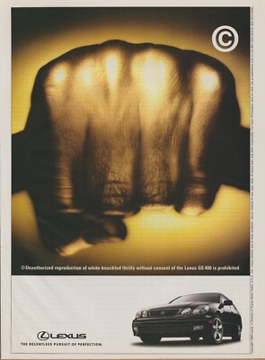 1998 Lexus GS 400 - White Knuckle Driving Hand Steering Wheel - Print ...