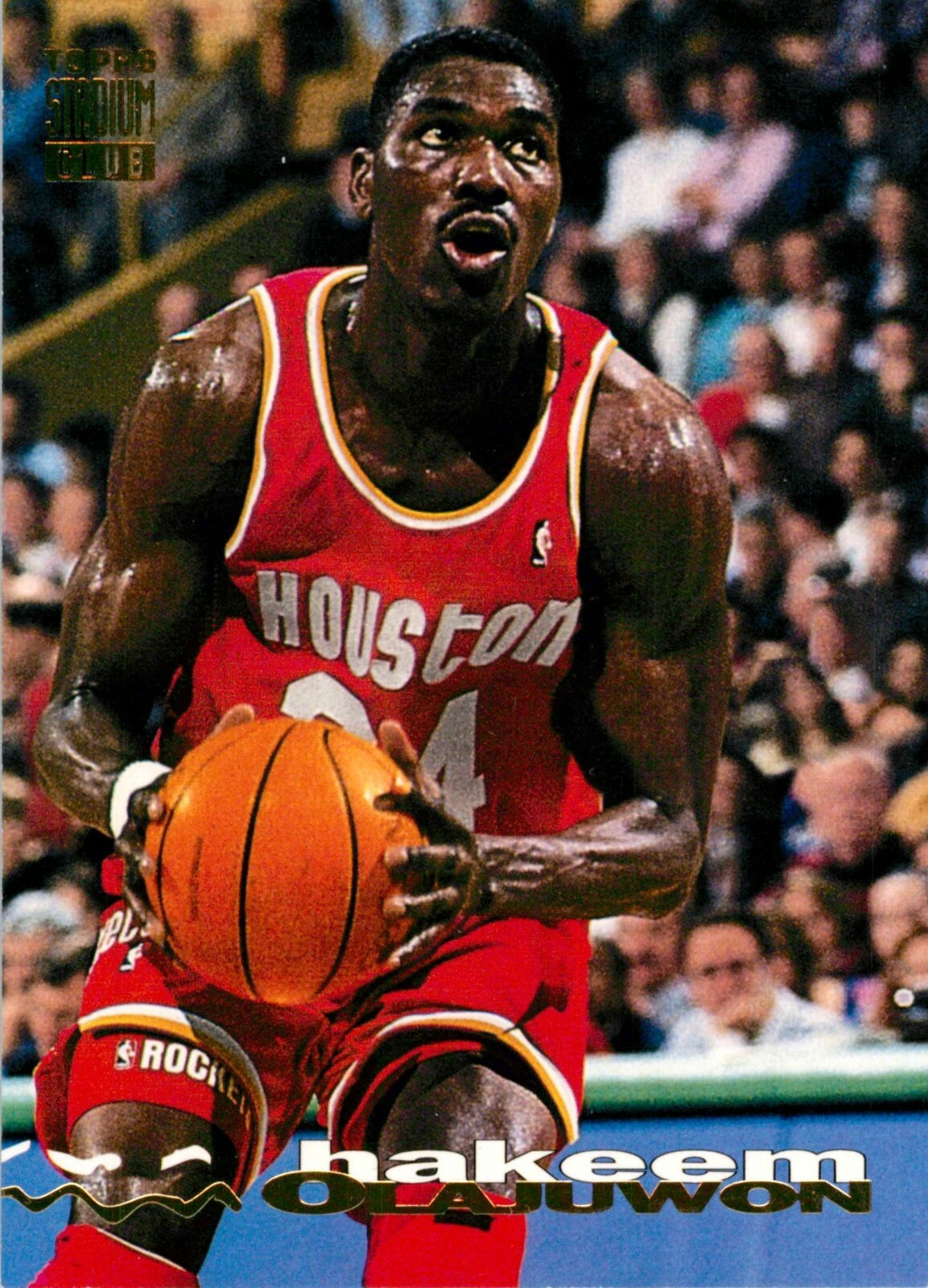 1993 HOUSTON ROCKETS NBA Card HAKEEM OLAJUWON Topps Stadium Club | eBay