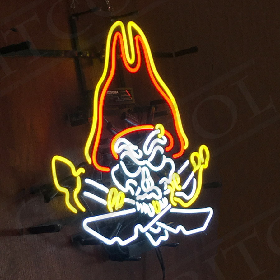 Pirate Neon Sign Light Beer Bar Pub Wall Decor Visual Artwork Real ...
