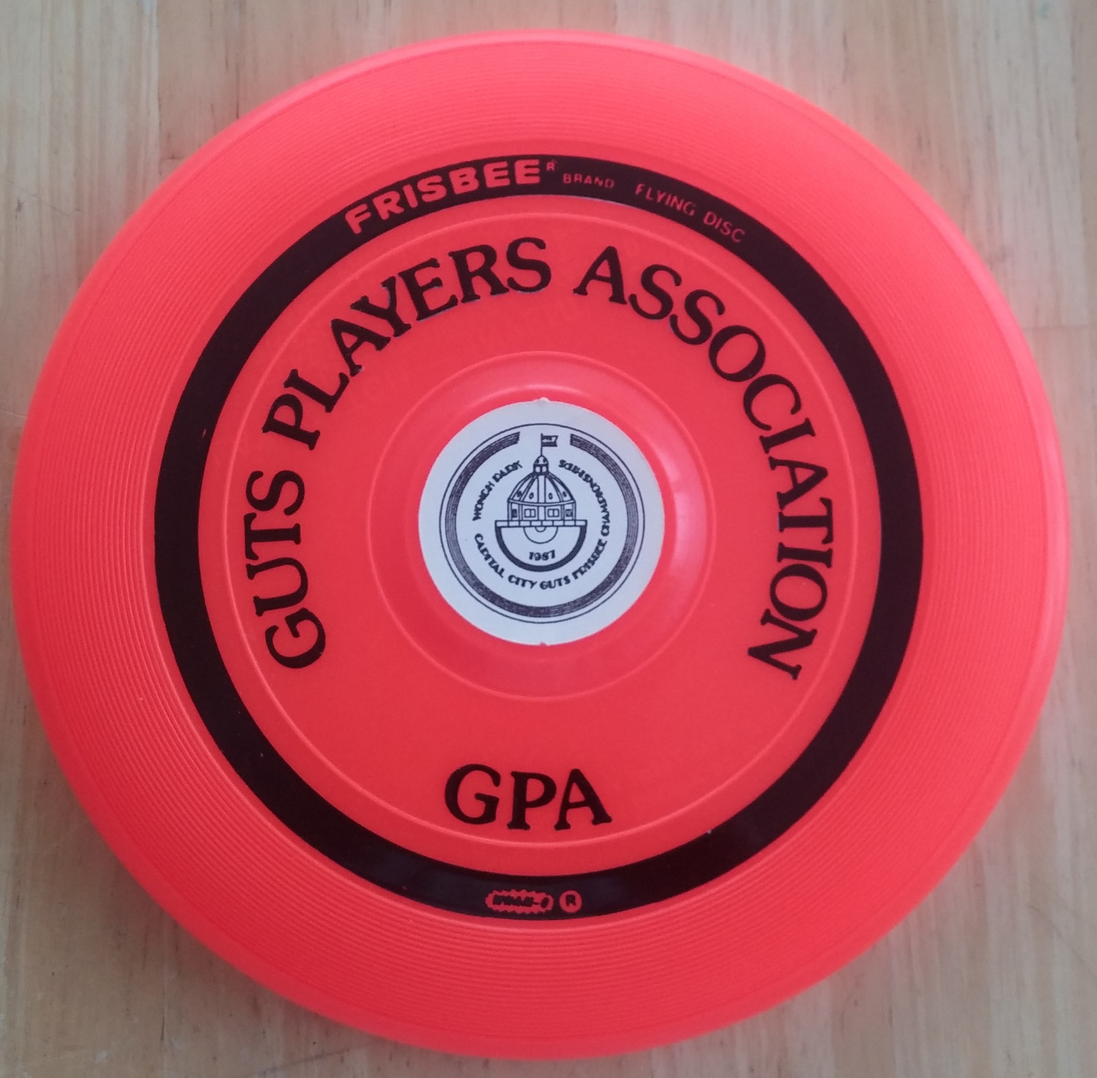 Wham-O Frisbee 1987 Capital City Guts Frisbee Championship Pro Model ...