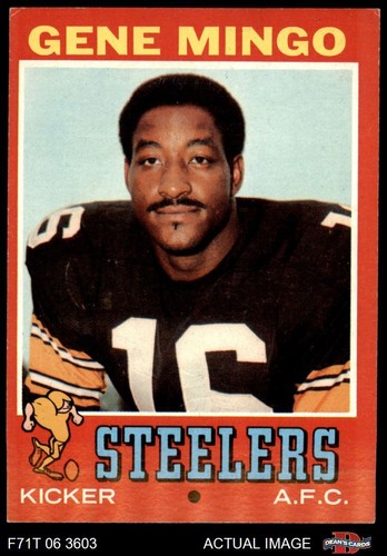 1971 Topps #227 Gene Mingo Steelers 7 - NM | eBay