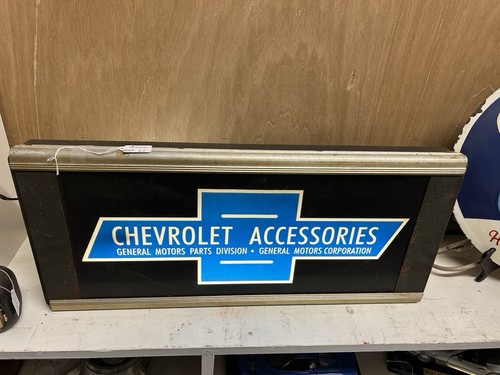 1930's ?? CHEVROLET Accessories Vintage Lighted Sign All Original The ...