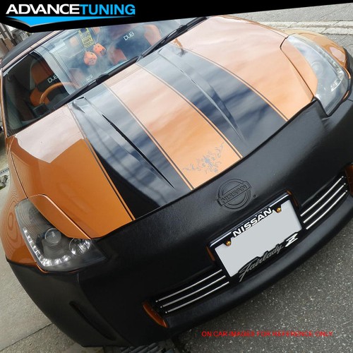 Fits 03-09 Nissan 350Z Front Headlight Eyelid Eyebrow Covers Painted # ...