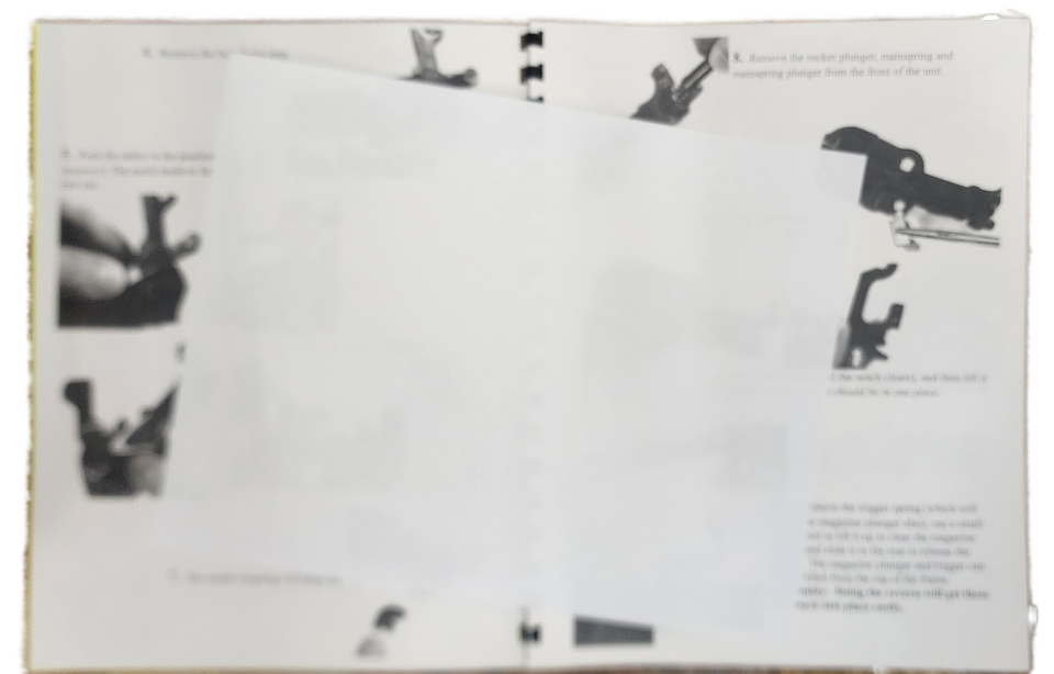 Radocy - Mauser Broomhandle Takedown Guide 6 illustrated pages 8 1/2" x ...