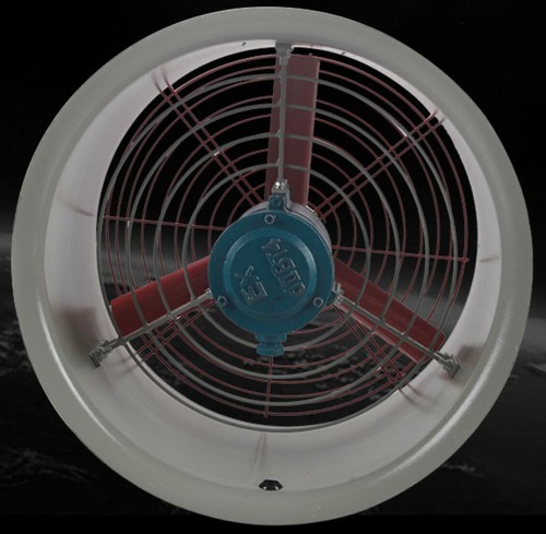 220V Explosion-proof Pipe Fan Exhaust Axial Flow Pipeline Fan 370W CBF ...