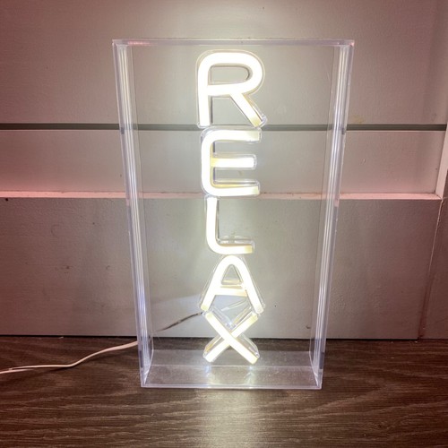 RELAX USB LED Light Up Sign Bar Wall Decor | eBay