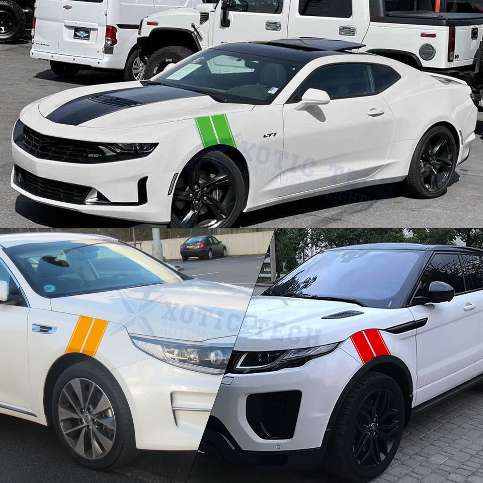 Truck Car Decals, Fenders Hash Marks Racing Stripes Vinyl Stickers ...