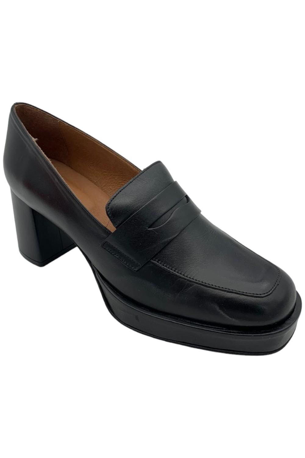Miz Mooz Women's Heeled Loafer Penni Black | eBay