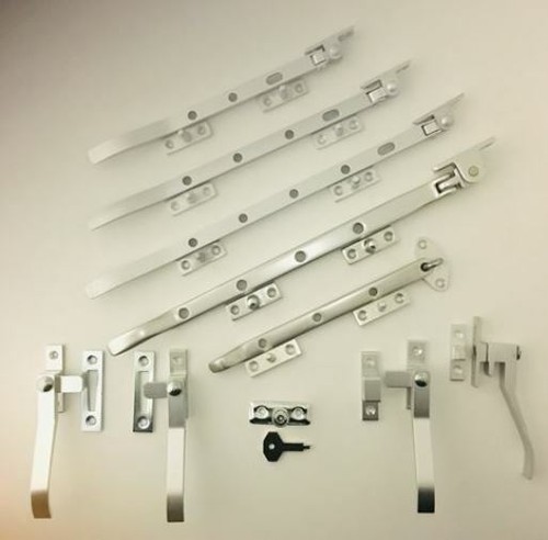 Satin Aluminum Casement Window Stays 8 "-10" -12" -Casement Fasteners ...