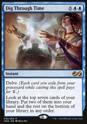 MTG Magic the Gathering Dig Through Time (50/271) Ultimate Masters NM ...