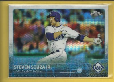 Steven Souza Jr 2015 Topps Chrome PRISM Refractors Card # 107 Tampa Bay ...