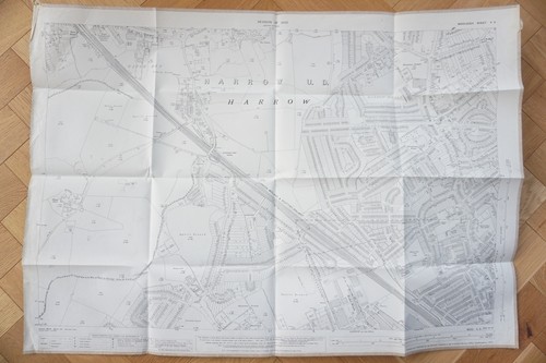 1935 Harrow Weald Middlesex LMS Railway OS Railway Map | eBay UK
