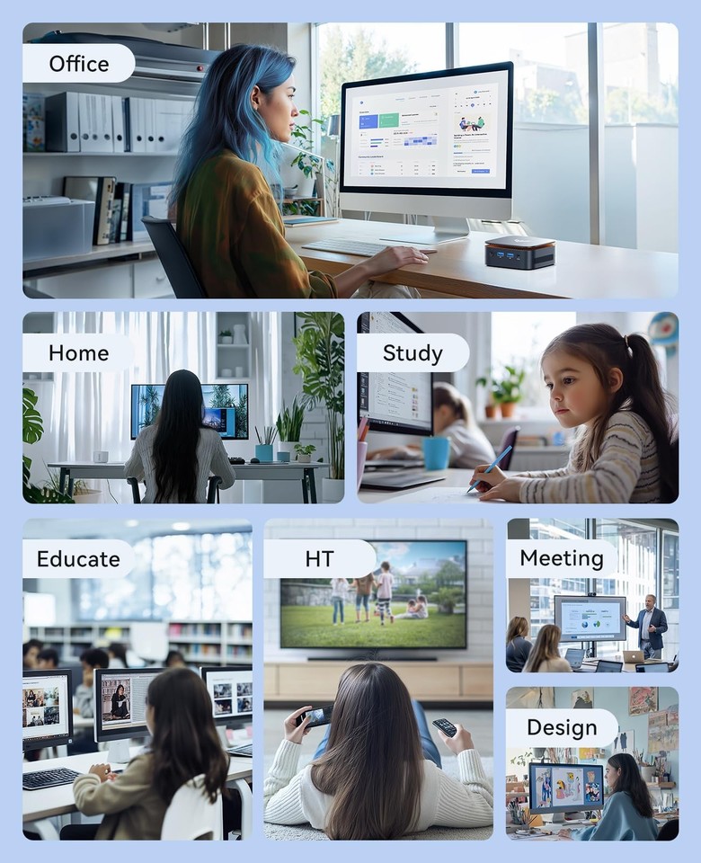 Mini PC Computer, Intel Processor N97 (up to 3.6 GHz), 16GB DDR4 RAM ...