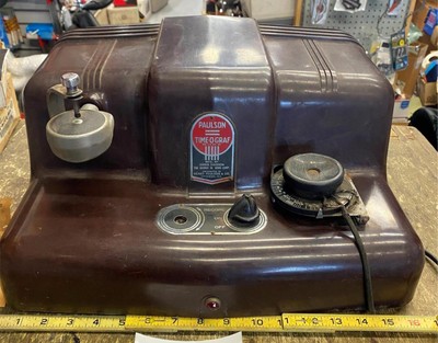 Vtg Pocket Wrist watch machine Tool Paulson time o Graf Watchmaker ...