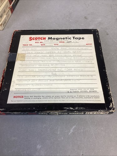 Lot Of 14 Assorted Scotch Reel Magnetic Tape - Used & Pre-Recorded | eBay