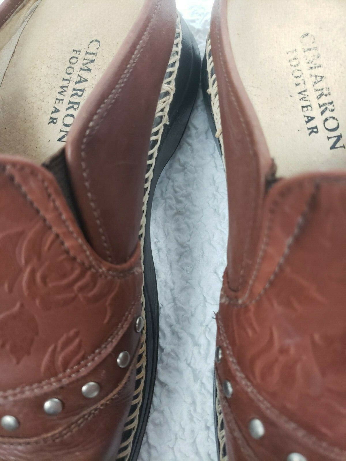 Cimarron Footwear Brown Womens Western Slip On Cowgirl Mule Comfort ...