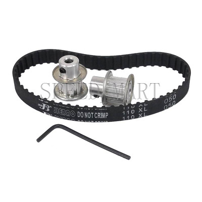 2 pcs XL XL12 Timing Pulleys 12 Tooth 8mm Bore & 110XL Belt for Stepper ...