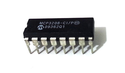 MICROCHIP - MCP3208-CI/P - IC, 12BIT ADC, 3208, DIP16 - Brand New - UK ...