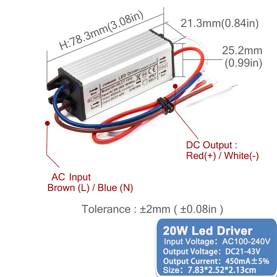 300Ma 450Ma 600Ma 900Ma 1500Ma Constant Current High Power Supply Cob ...