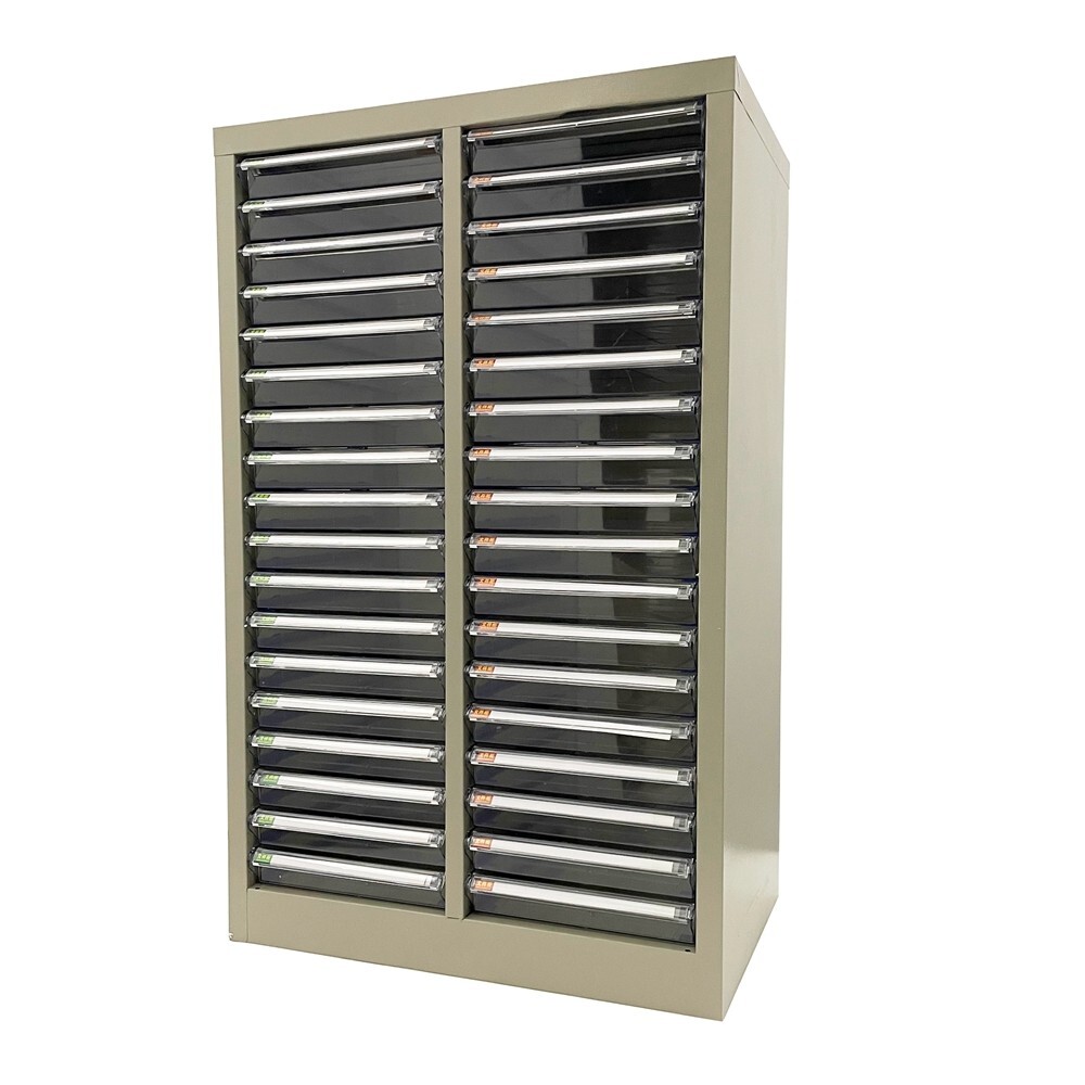 36 Drawer Filing Cabinet Hardware Parts Storage Bins Shelving Keys ...