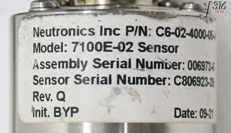 34133 NEUTRONICS OXYGEN ANALYZER, MODEL 7100 W/ SENSOR 7100E-02 7124BE ...