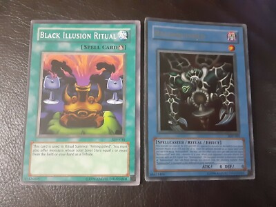 Relinquished SDP-001 Ultra Rare + Black Illusion Ritual SDP-038 Yugioh ...
