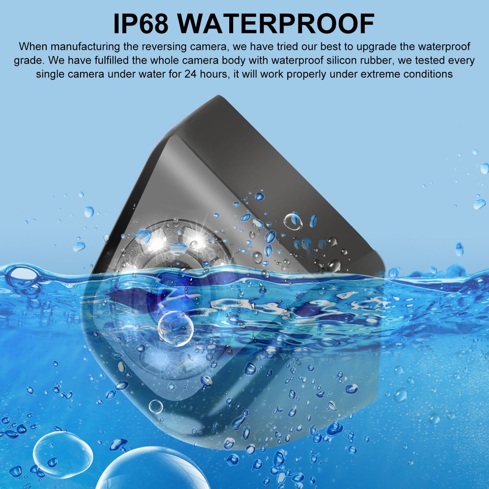 170° Car Rear View Reverse Camera HD Night Vision Parking Backup Cam ...