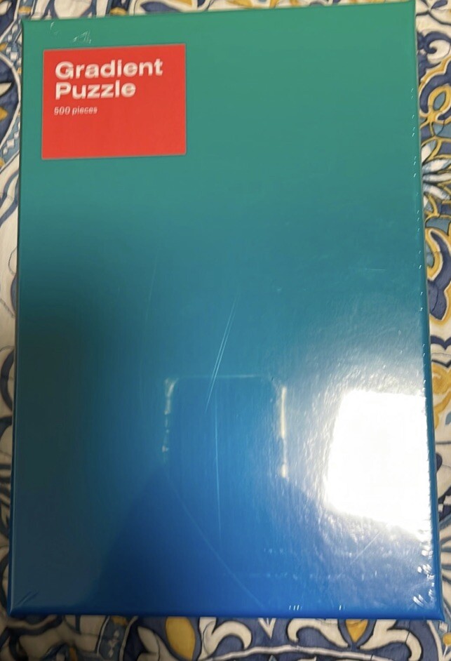 500 Piece Gradient Puzzle Areaware Jigsaw Puzzle Blue and Green by ...