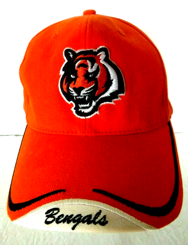 Cincinnati Bengals NFL Football Hat Team Cap OSFM Hook & Loop Orange ...