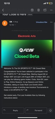 Ea Sports FC26 Beta Code Official Licensed Product for Steam Key | eBay UK