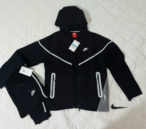 Reflective Nike Tech Fleece Tracksuit (black) Size M | eBay UK