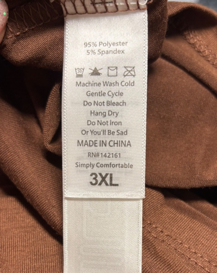 LuLaRoe Womens Dress Size 3XL Monica Princess Seam Solid Brown Mocha ...