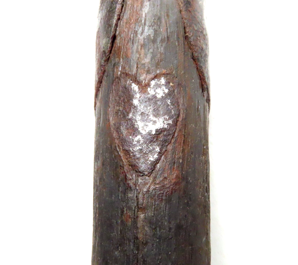 NICE 18TH CENTURY WHALER'S IRON AND WOOD FLENSING KNIFE WITH ORIGINAL ...